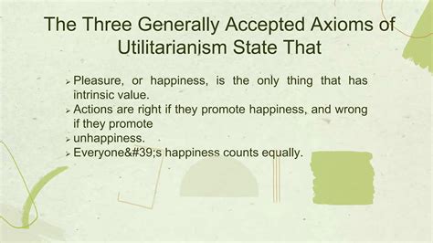 Utilitarianism Concept Definition Beliefs Pptx