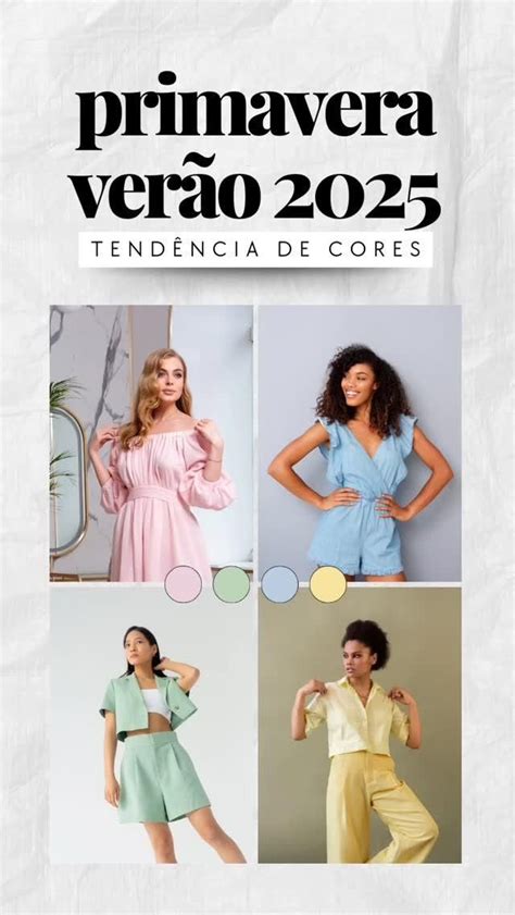 Tendência De Cores Primavera Verão 2025 Edite E Baixe Esse Modelo No