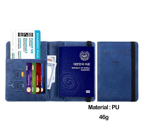 Hplusmall 여권케이스 Rfid차단 지갑 가방 커버 패스포트 파우치 핫트랙스