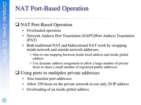 PPT DHCP NAT PowerPoint Presentation Free Download ID