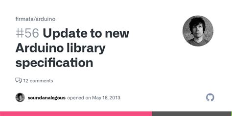 Update To New Arduino Library Specification · Issue 56 · Firmata
