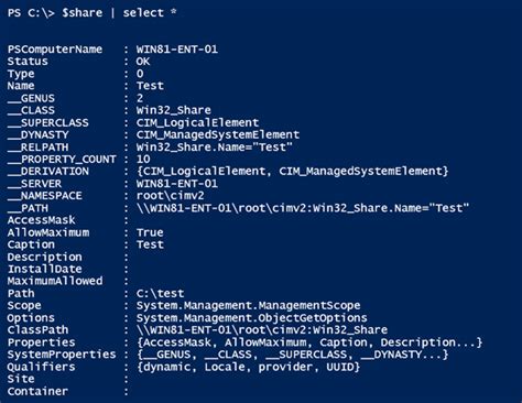 Configure Share Permissions With Wmi And Powershell