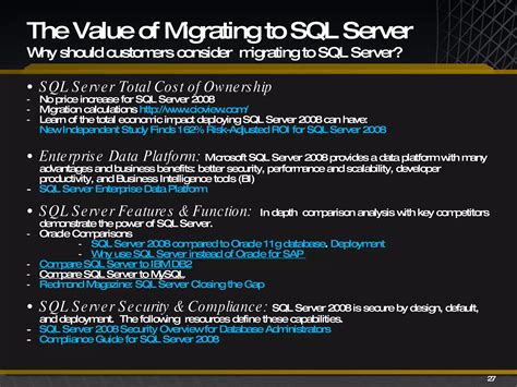 Microsoft Sql Server Sql Server Migrations Presentation Ppt