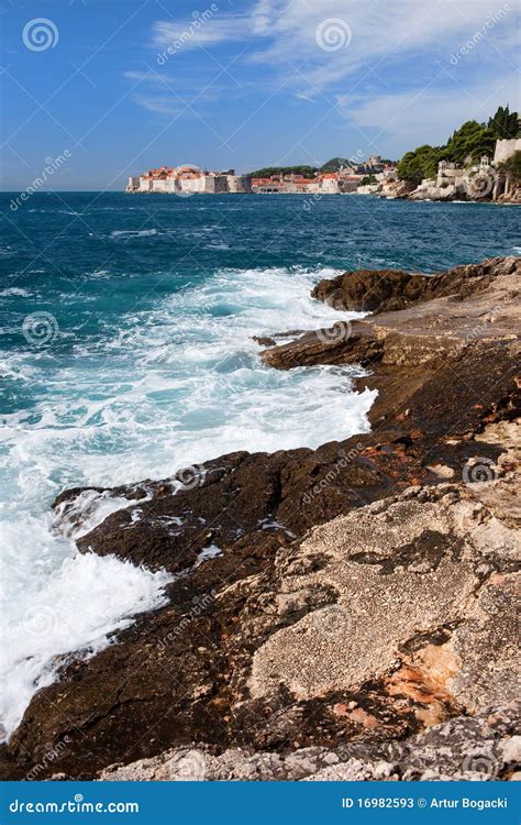 Adriatic Sea Coastline Stock Image Image Of Nature Dubrovnik 16982593