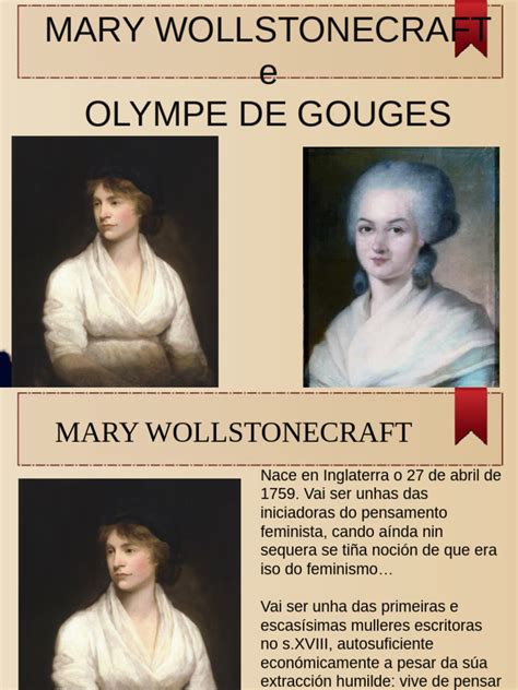 Mary Wollstonecraft E Olympia De Gouges Pdf