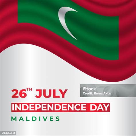 몰디브 행복 독립 기념일 축하 7 월 26 일 벡터 일러스트 레이 션 공휴일에 대한 스톡 벡터 아트 및 기타 이미지 공휴일 국기 기 Istock