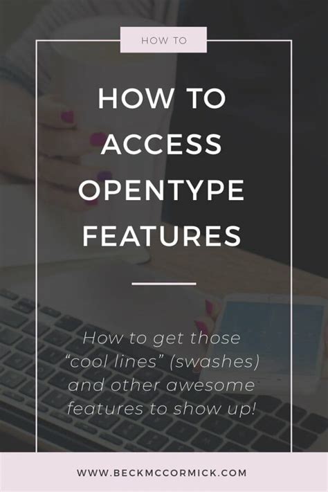 Accessing OpenType Features Handlettered Fonts By Beck McCormick Font Designer