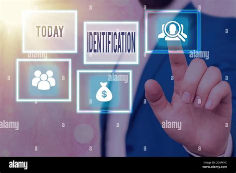 Word Writing Text Identification Business Photo Showcasing An Action Or Procedure To Identify
