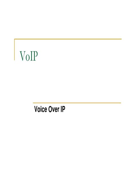 Voip Voip Voice Over Ip Pdf Session Initiation Protocol Voice Over Ip