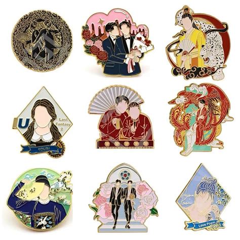 맞춤형 주얼리 애니메이션 감정 브로치 모자 의류 핀 창의적인 금속 제작 주문 제작 중국 스타일 배지 선물 Aliexpress