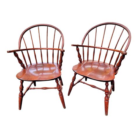 Mid 20th Century Pair Of Mid Century Windsor A K A Captains Arm Chairs