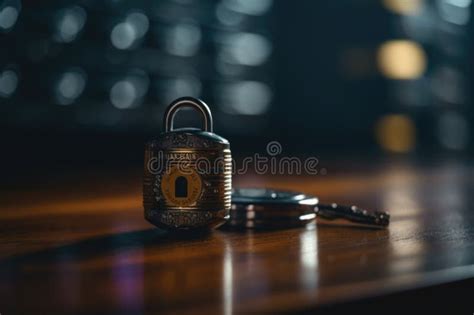 Illustration Of Padlock Concept Of Cyber Security And Personal Information Defense Generative
