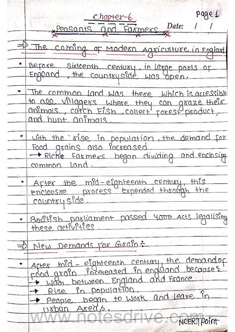 MP Board Class Th Social Science Handwritten Notes Ch History Th Pdf Mpbooksolution In