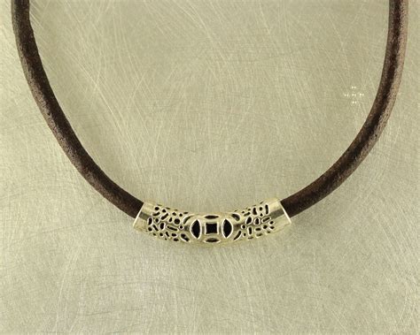 Men Leather Necklace Mens Necklace Surfers Necklace Mens Jewelry