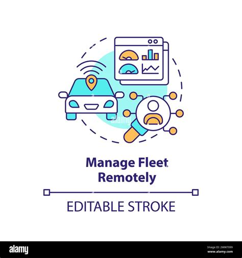 Remote Fleet Manage Multi Color Concept Icon Stock Vector Image And Art Alamy