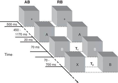 The Rsvp Sequence Used In Experiment 1 In The Ab Condition T2 Was An