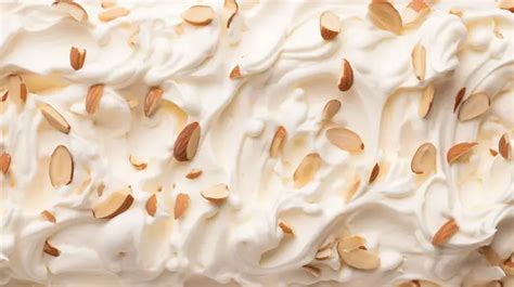 너트를 곁들인 맛있는 바닐라 아이스크림은 맛있는 아이스크림 배너를 장식합니다 냉동 요구르트 바닐라 아이스크림 젤라또 배경 일러스트 및 사진 무료 다운로드 Pngtree