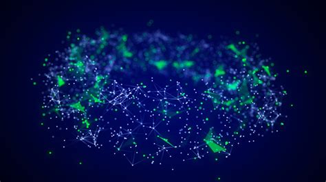 파란색 배경에 미래 지향적인 동적 와이어프레임 원환체 과학적 데이터의 흐름 미래 지향적인 디지털 기술 3d 렌더링 3차원 형태에 대한 스톡 사진 및 기타 이미지 Istock