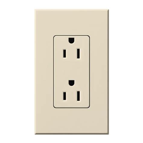 Ntr 15 La Lutron Ntr 15 La Architectural 15a Duplex Receptacle 125v W Wall Plate W Wall