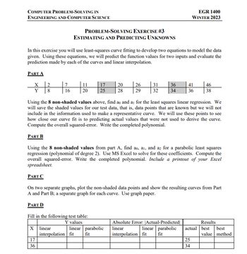 Answered COMPUTER PROBLEM SOLVING IN ENGINEERING AND COMPUTER SCIENCE X In This Exercise You