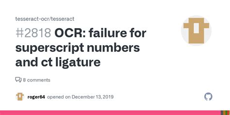OCR Failure For Superscript Numbers And Ct Ligature Issue Tesseract Ocr Tesseract