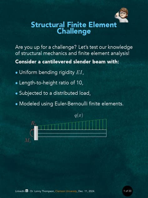 Uniform Euler Bernoulli Beam Elements Are Exact At Nodes Pdf Finite