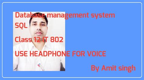 Cbse Class 12 It 802 Dbms Sql Naming Constraint And Alter Command Youtube