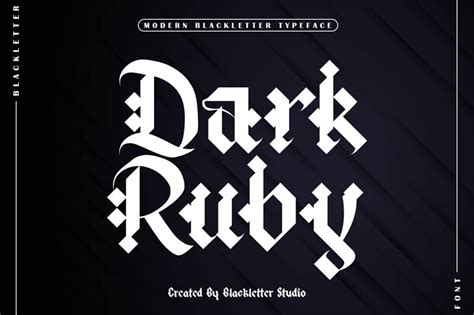 Dark Ruby Font