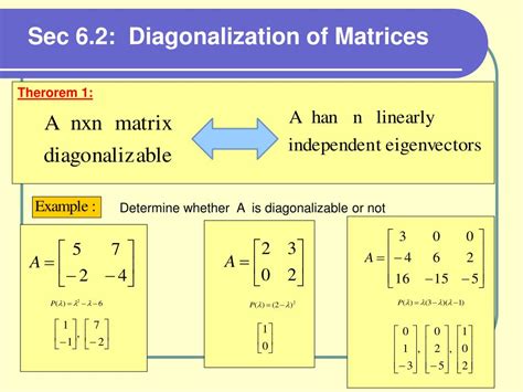 ppt diagonal matrix powerpoint presentation free download id 5424371