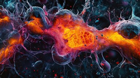 Nervous System Cells In Forensic Neurology Depicted In A 3d Microscope View With A Focus On