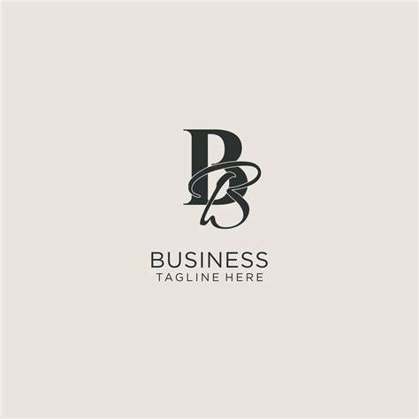 Initials Bb Letter Monogram With Elegant Luxury Style Corporate Identity And Personal Logo