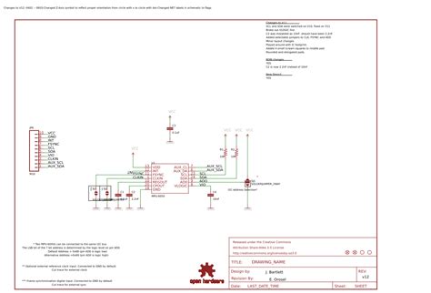 Triple Axis Accelerometer And Gyro Breakout MPU Open Hardware OSHWLab