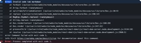 Doc Invalid Code Tab Markdown For Zh Cn Translation · Issue 14596 · Apachepulsar · Github