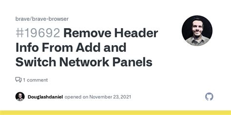Remove Header Info From Add And Switch Network Panels Issue 19692