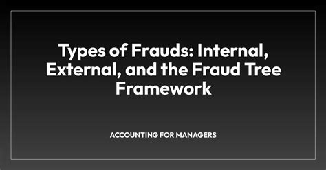 Types Of Frauds Internal External And The Fraud Tree Framework • Slm Self Learning Material