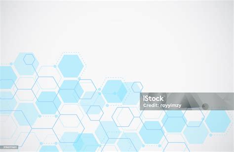 Molecule Structure Abstract Tech Background Medical Design Science Template Wallpaper Or Banner