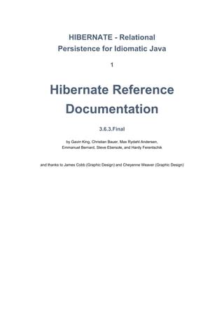 Hibernate Reference PDF