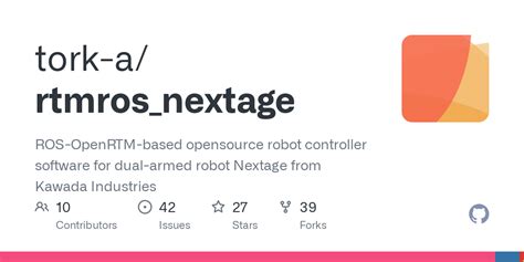 GitHub Tork A Rtmros Nextage ROS OpenRTM Based Opensource Robot Controller Software For Dual