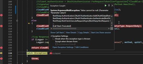 oauth1 addparameter addqueryparameter empty value gets value cannot be null exception · issue