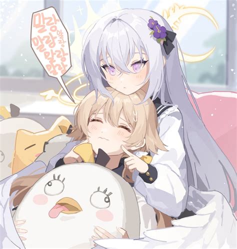 Hifumi Azusa And Peroro Blue Archive Drawn By Hano Danbooru