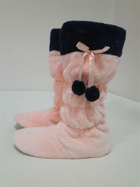 Пухкави пантофи в прасковено и синьо | Chinelos