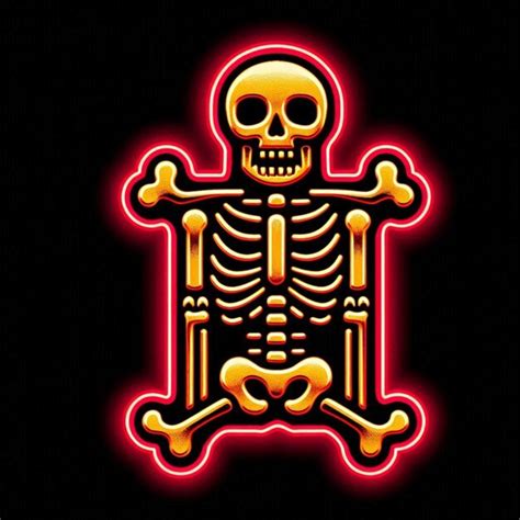 Illustration Of Skeleton Shaped Candy For Halloween Premium Ai Generated Image