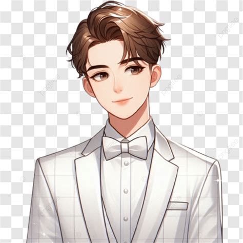 결혼식에 흰색 양복을 입은 소년의 클립 아트 소년 하얀색 정장 Png 일러스트 및 이미지 에 대한 무료 다운로드 Pngtree