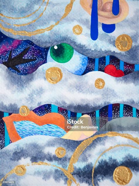 인간의 감각 오르간 신체 마음 정신 건강 영혼 영 의식 명상가 심사 숙고 평화 미술 디자인 삽화 초현실적 인 상상하다 전체론적