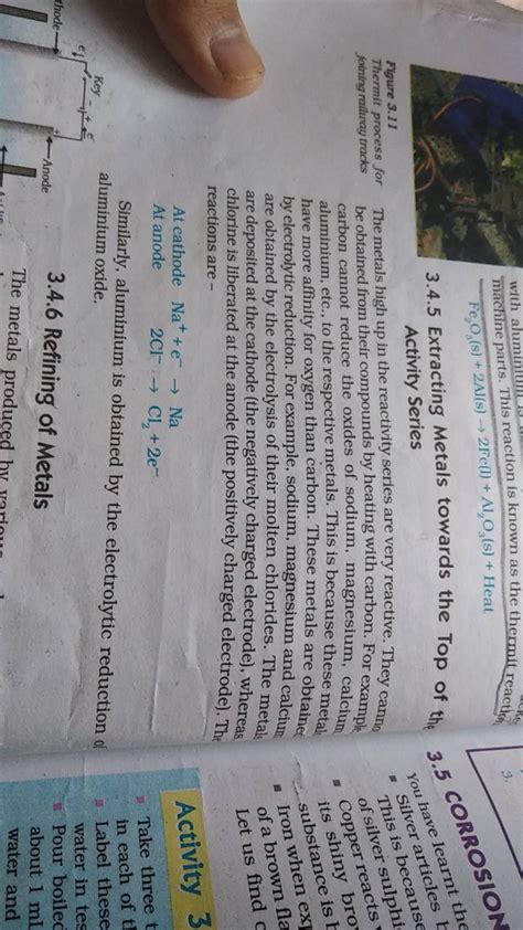 Machine Parts This Reaction Is Known As The Thermit Reactionfe₂o₂ S