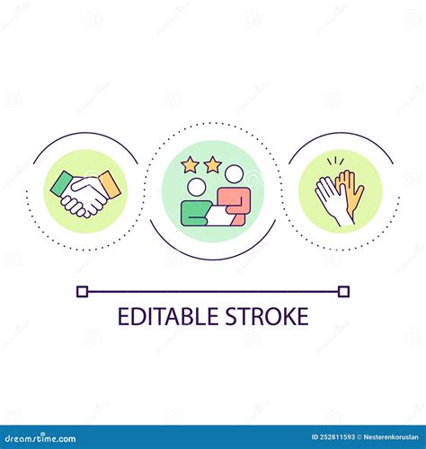 Business Collaboration Loop Concept Icon Stock Vector Illustration Of Success Business 252811593