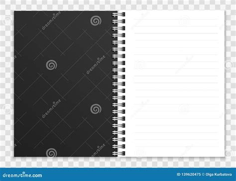 Notebook Notepad Square Lines And Blank Sketchpad Cute Hand Drawn Line Art Vector Illustration