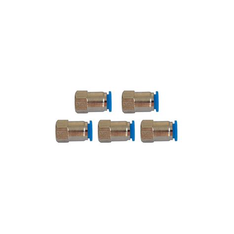 Kit C 5 Conector Fêmea 04mm X 1 8 Tb X Bsp Pneumático Tec Roll