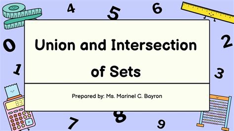Union And Intersection Of Sets Pptx