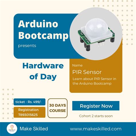 Make Skilled On Linkedin Arduinobootcamponms Makeskilled Makeskilledott Pir Pirsensor